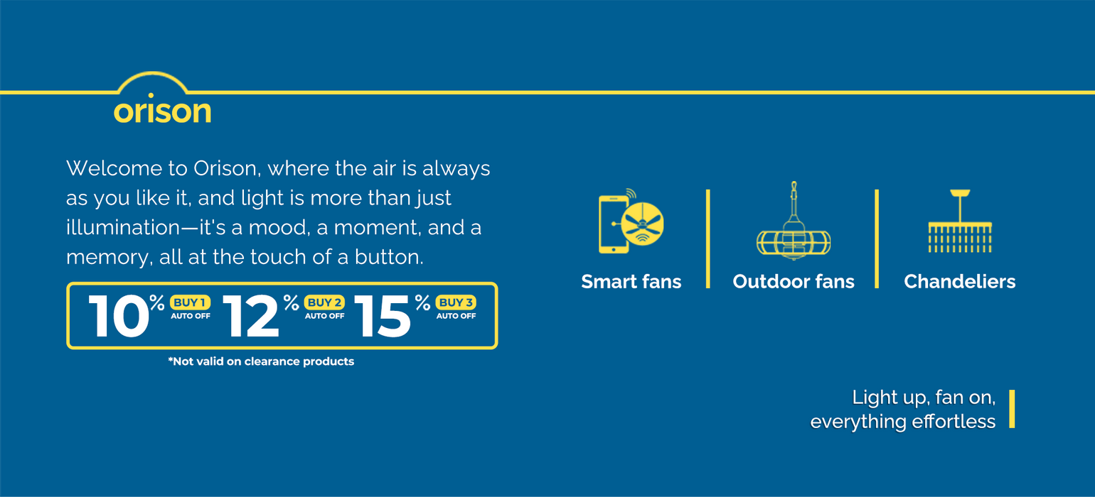 Welcome to Orison Smart Home | ceiling fans with lights