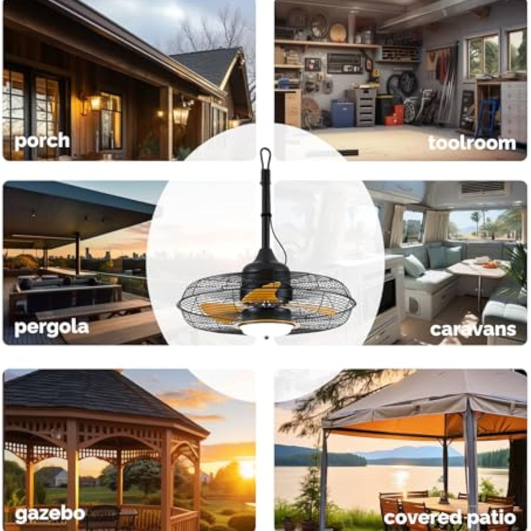 21" Orison Outdoor Gazebo Fan with Lights | Orison Smart Home – Orison USA